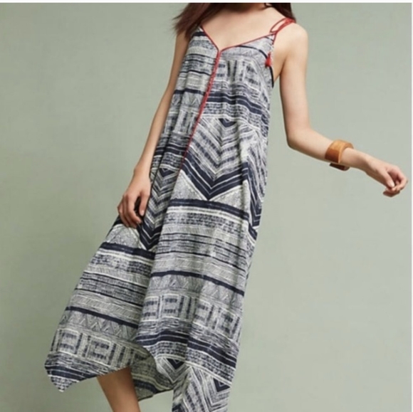 Akemi + Kin | Dresses | Akemi And Kin Anthropologie Boho Tassel Dress ...